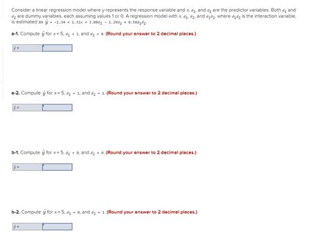 Solved Consider A Linear Regression Model Where Y Represents Chegg