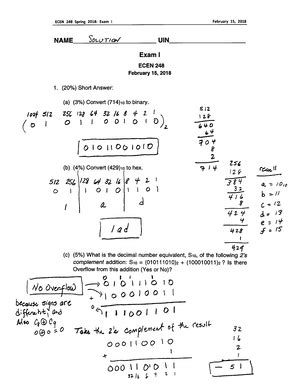 ECEN 248 Exam I Spring 2016 Cantrell 6 NAME