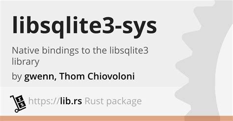 Native Alternative For SQLite Help The Rust Programming Language Forum