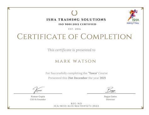 Tosca Automation Training Isha