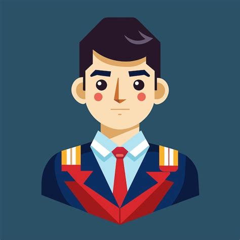 Flat Vector Illustration Of An Ambassadorflat Vector Illustration Of An