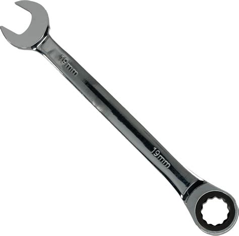 Seshin Buffalo 19mm Ratchet Spanner Steel Fixed Head Gear Wrench Open