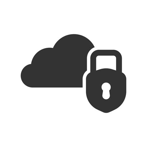 Premium Vector Cloud Lock Icon