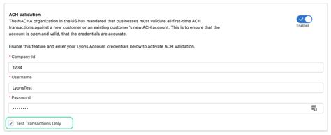 ACH Validation Chargent By AppFrontier