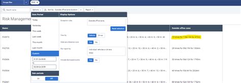 Strange Happenings In Mygeotab Risk Management Report With A Custom Rule Exception Added