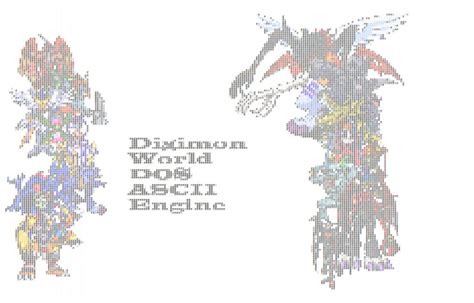 digimon world dos ascii engine html ascii art by mugenfighter on deviantart
