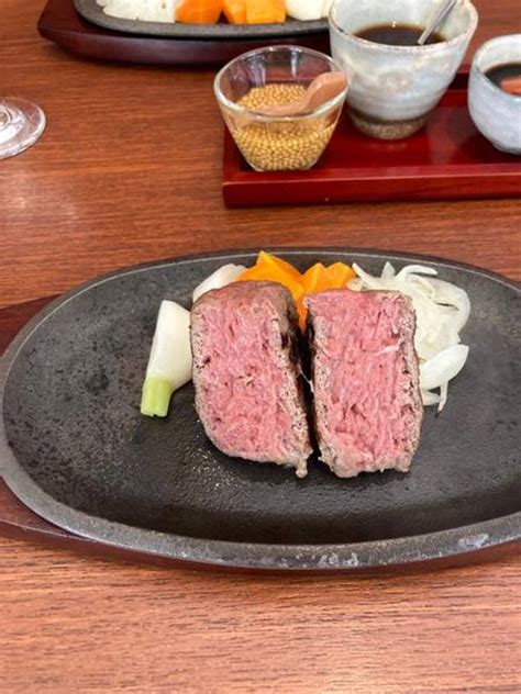 Hirokazu Mitsuda さんの口コミ （ランチ）：炭火レアハンバーグステーキ 銀座まつもと Retty 日本最大級の実名型グルメサービス