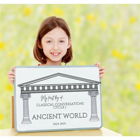 First Day Of Classical Conversations Poster Column Style Etsy