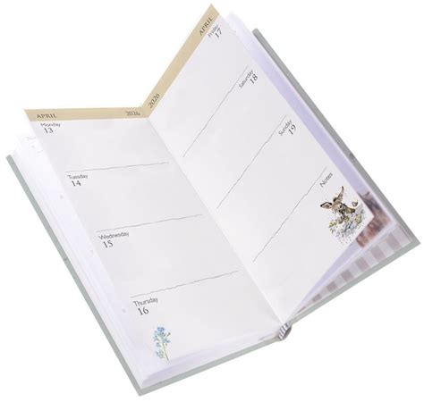 Wrendale Designs Slim Diary 2026 Stevige Flexibele Kaft Agendas