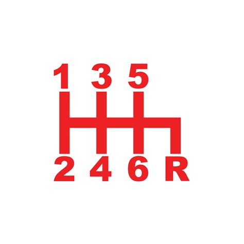 6 Speed Shift Pattern Sticker Retrobot