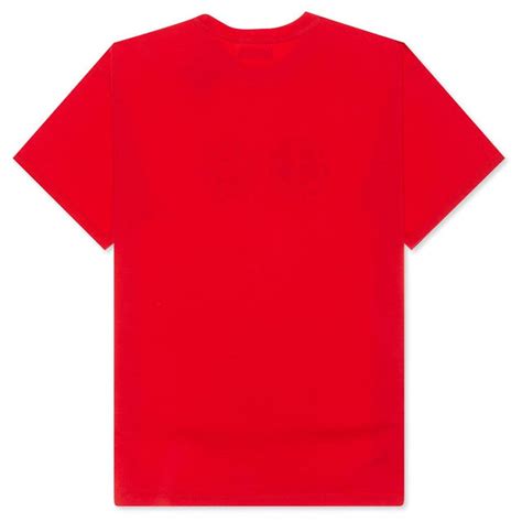 Print Logo T Shirt Red Feature