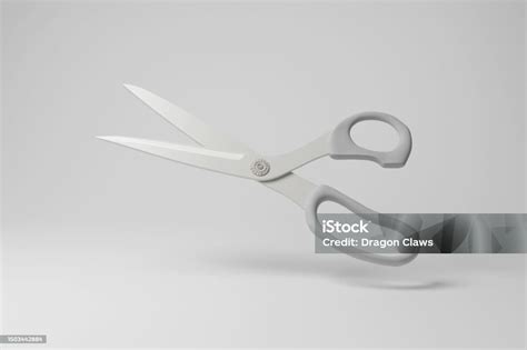 モノクロとミニマリズムで空中に浮かぶ白いはさみ切り絵とアートワークの概念のイラスト 教室のストックフォトや画像を多数ご用意 教室
