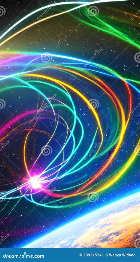 Quantum Entanglement Of Photons Concept Art Illustrations Ai Generated Stock Illustration