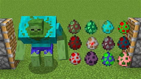 Mutant Zombie All Zombie Spawn Eggs YouTube