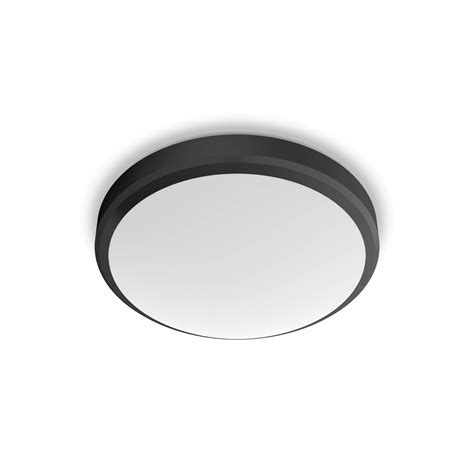 Philips Doris Led Ceiling Lamp 2700k Black Ø28cm Lights Ie