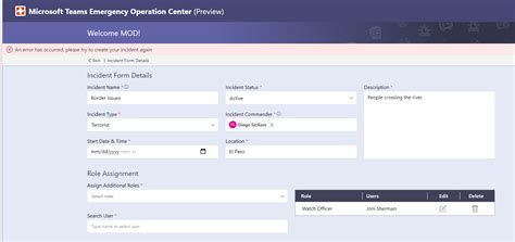 Unable To Create New Incident · Issue 16 · Officedevmicrosoft Teams