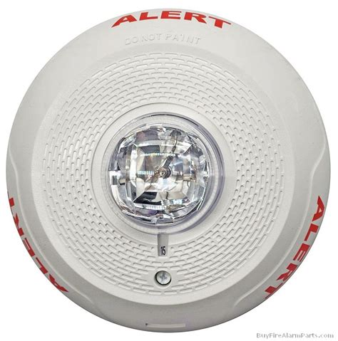 System Sensor SCWL CLR ALERT Ceiling Mount Strobe White