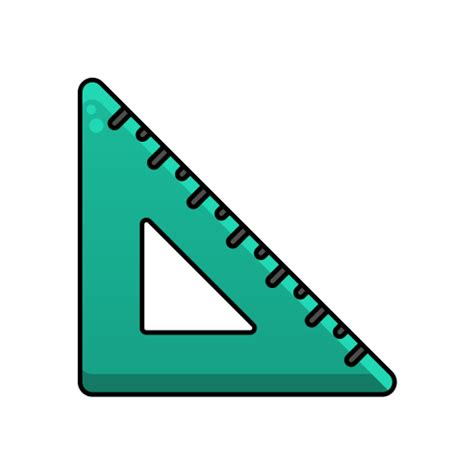 Set Square Generic Outline Color Icon