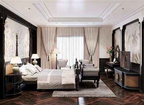 3ds Max Indochine Master Bedroom Interior Model Download By Trang Chuot