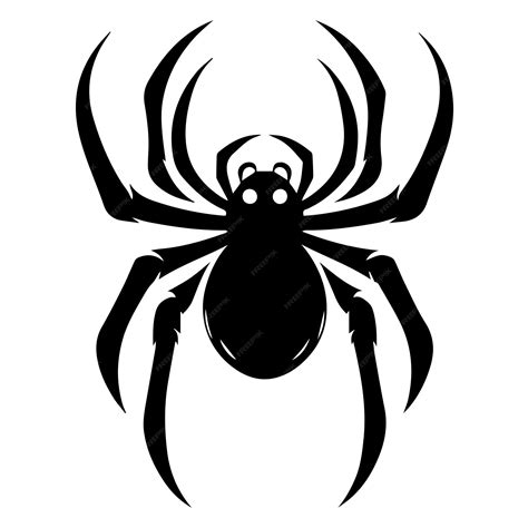 Spider Silhouette Vector Art Illustration Premium Ai Generated Vector