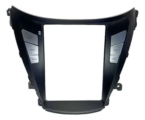 Moldura Multimidia 97 Polegadas Tesla Hyundai Elantra Preto Fosco Frete Grátis