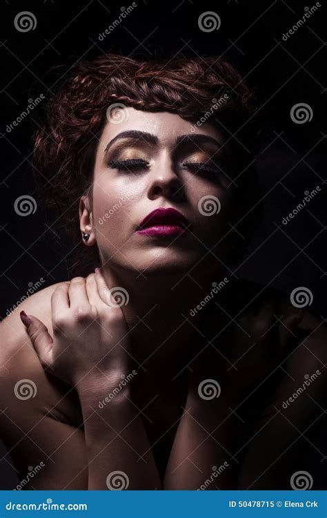 Beauty Portrait Stock Image Image Of Cute Naked Makeup