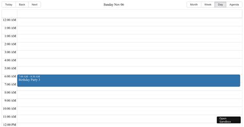 React Big Calendar Example Forked Codesandbox