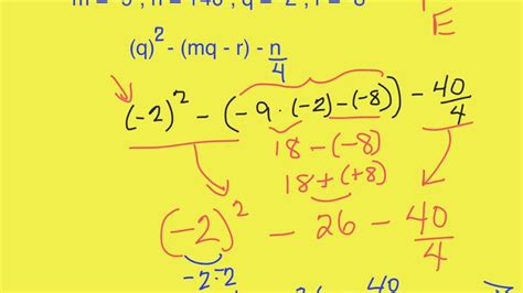 Warm Up Substitution Of Variables With Integers Order Of Operations Youtube