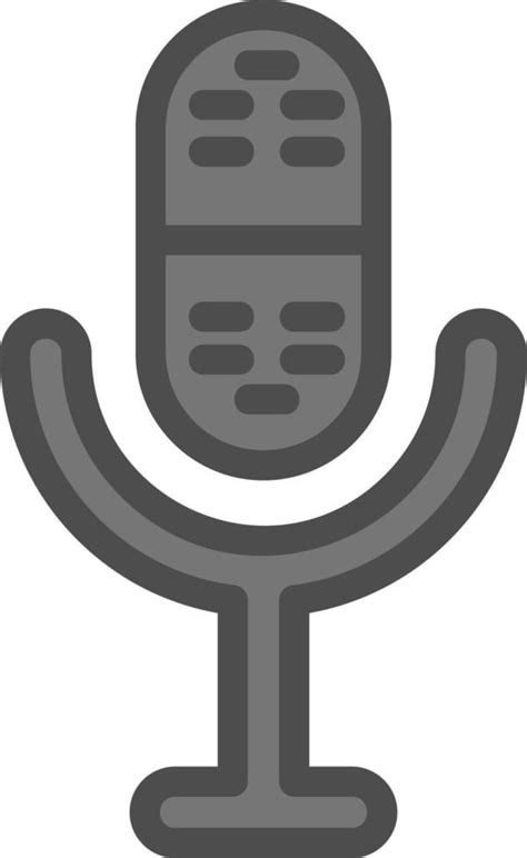 Mic Vector Icon Design 15322045 Vector Art At Vecteezy