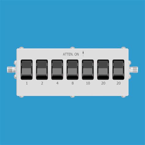 50 Ohm Rocker Attenuator Dc 1000 Mhz 0 65db X 1db 50ra 004 Jfw Industries
