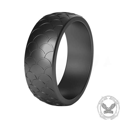 Fish Scale Silicone Ring Set Gthic