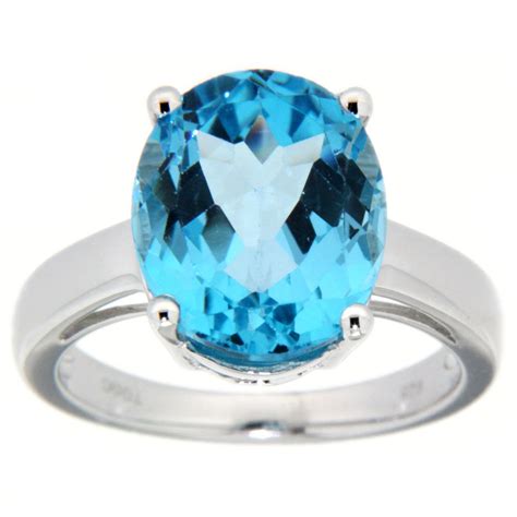 Ggl Sterling Silver Swiss Blue Topaz Ring Dsire