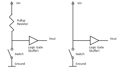 Pullup The Role Of Pull Up Resistor To Allow Inverted Logic High Low Voltage Without Wasting