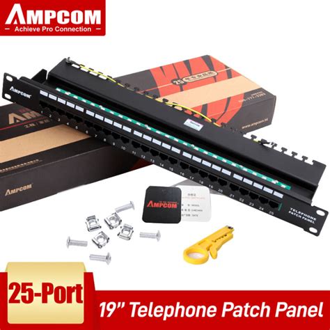 Ampcom Telephone Patch Panel 19 Inch Rack 50u Gold Plated Voice Patch
