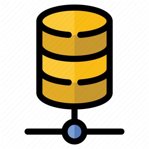 Database Server Network Storage Hosting Technology File Icon