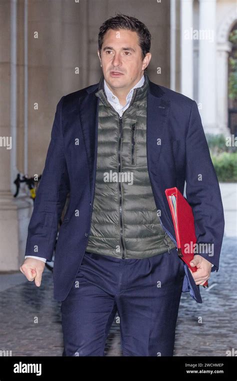 Downing Street London Uk 16th January 2024 Johnny Mercer Mp