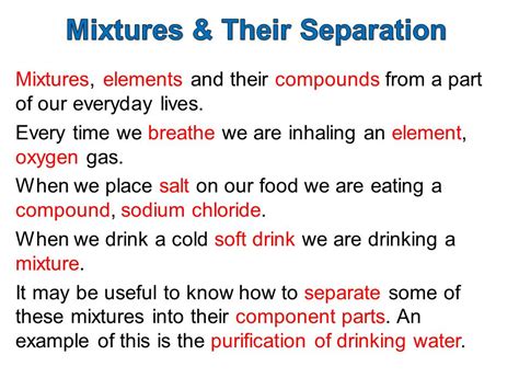 Examples Of Mixtures In Everyday Life