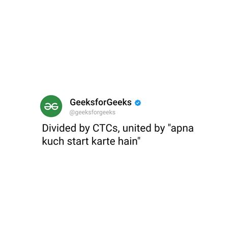 Geeksforgeeks Posted On Linkedin