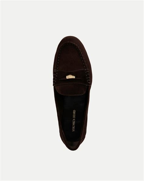 Penny Suede Loafer In Espresso Veronica Beard