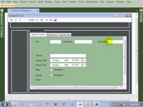 Visual Studio 2010 Tutorial Design Data Table In Form YouTube