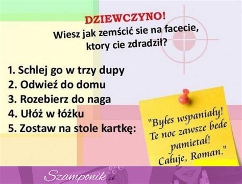 Szamponik pl Jak zemścić się na facecie który cię zdradził mamy na to sposób haha