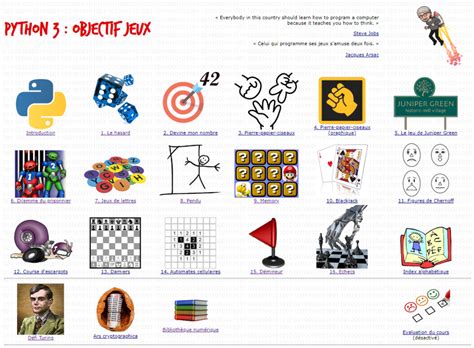 Python 3 Objectif Jeux Apprentissage De La Programmation Python En
