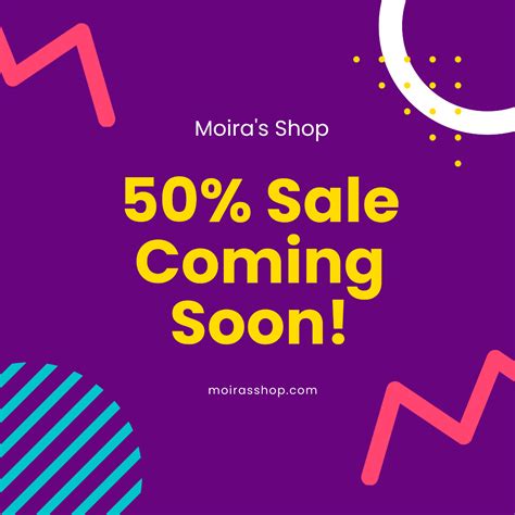 Free Sale Coming Soon Instagram Post Template To Edit Online