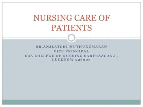 Care Of Vulnerable Patients Pptpptx