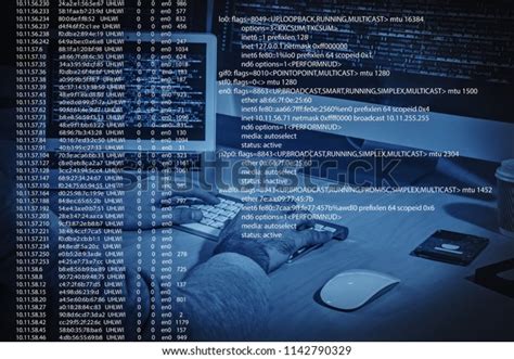 Hacker Working Computer Table Concept Cyber Stock Photo 1142790329 Shutterstock