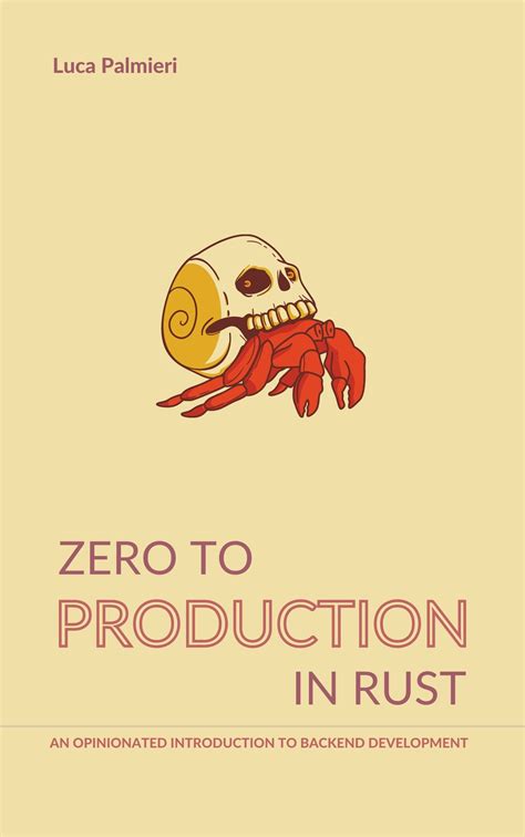Zero To Production In Rust By Luca Palmieri Goodreads