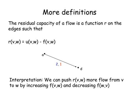 PPT Maximum Flow The Preflow Push Method Of Goldberg And Tarjan PowerPoint Presentation