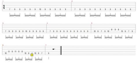 Secrets Riff Tab Neel Ocean