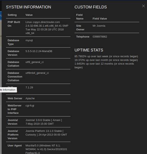 Displaying Server Information For Your Client Sites