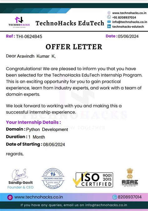 Aravindh Kumar On Linkedin Technohacks Sandipgavit